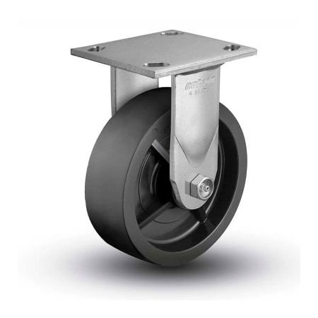 Colson Colson 4 Series Rigid Plate Caster 4.05108.839 - Solid Polyolefin 5" Dia. 650 Lb. Cap. 4. ...